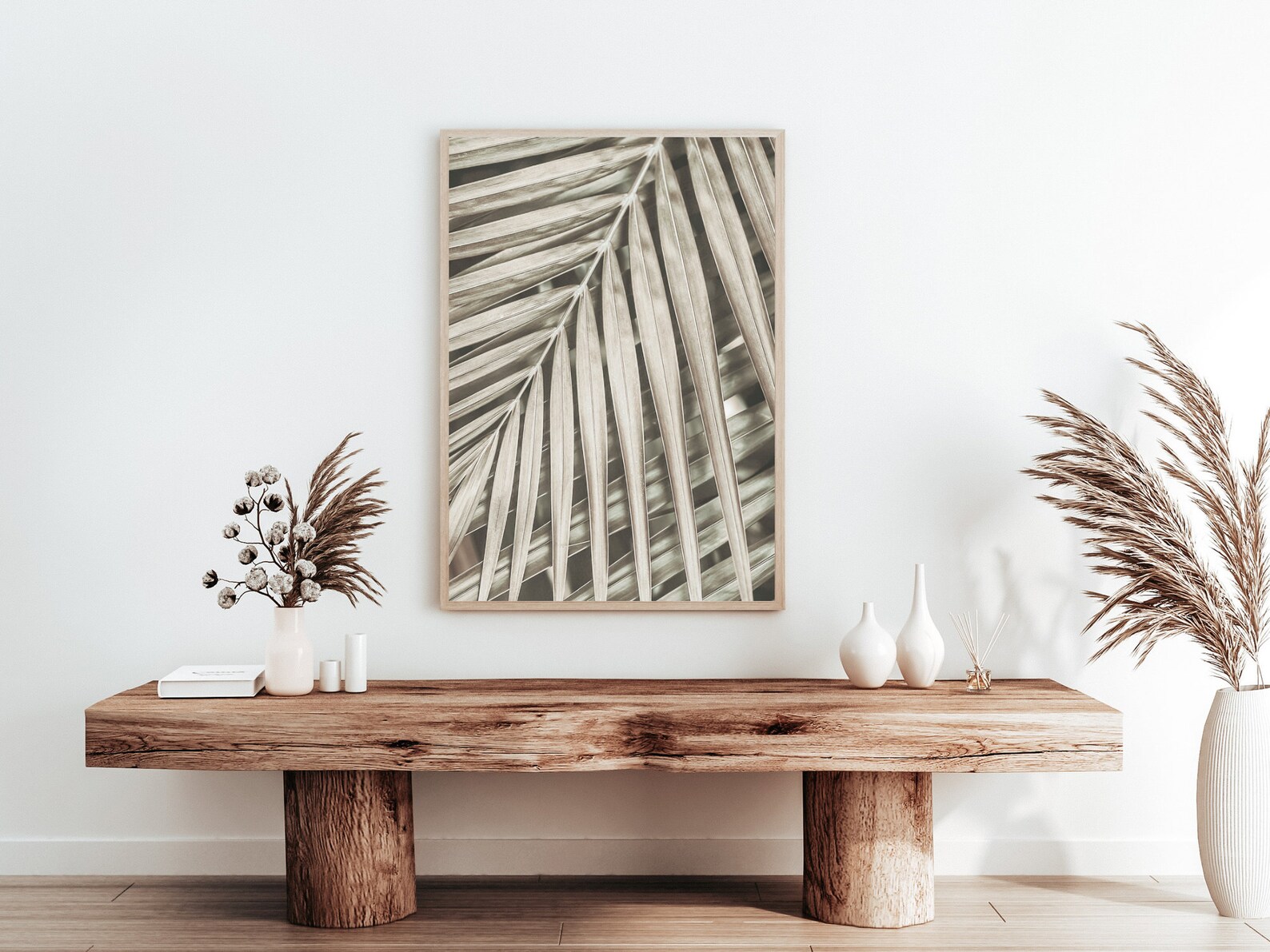 Boho Beach Print Boho Palm Leaf Palm Leaves Boho Wall | Etsy