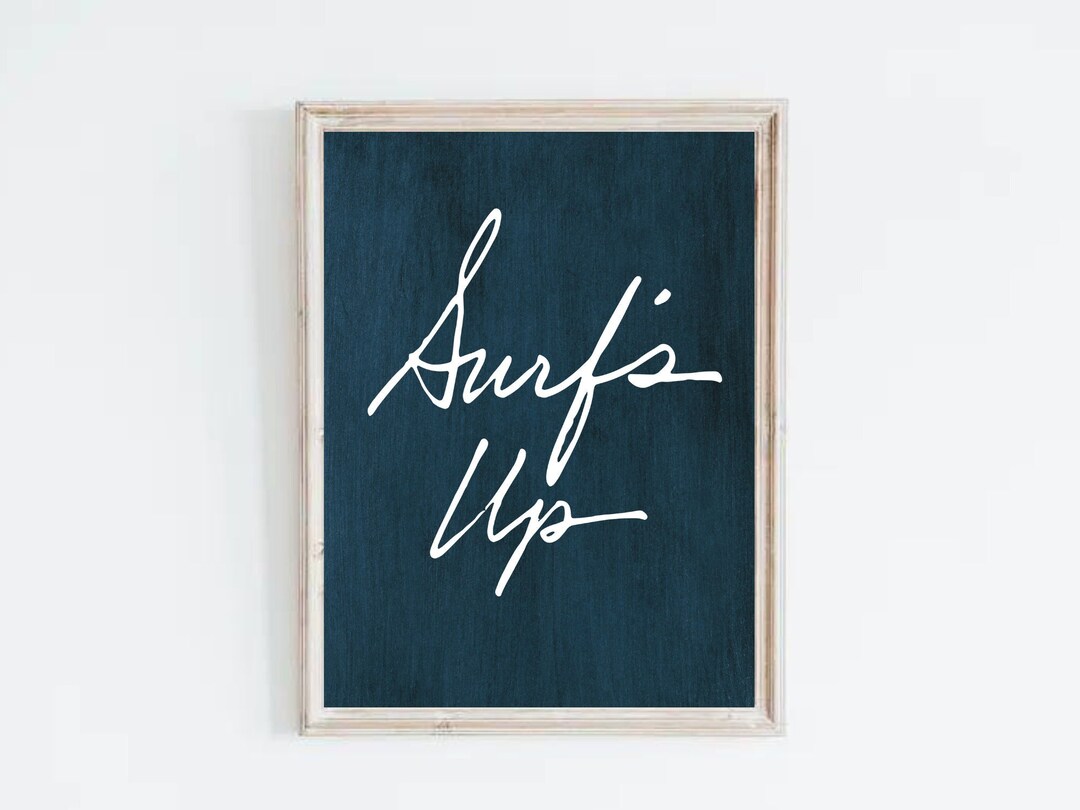 Surfs up Print, Coastal Nursery Decor, Beach Nursery, Beach House Decor ...