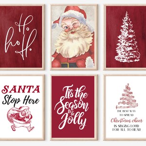 Christmas Printable Wall Art, Christmas Download Bundle, Christmas ...
