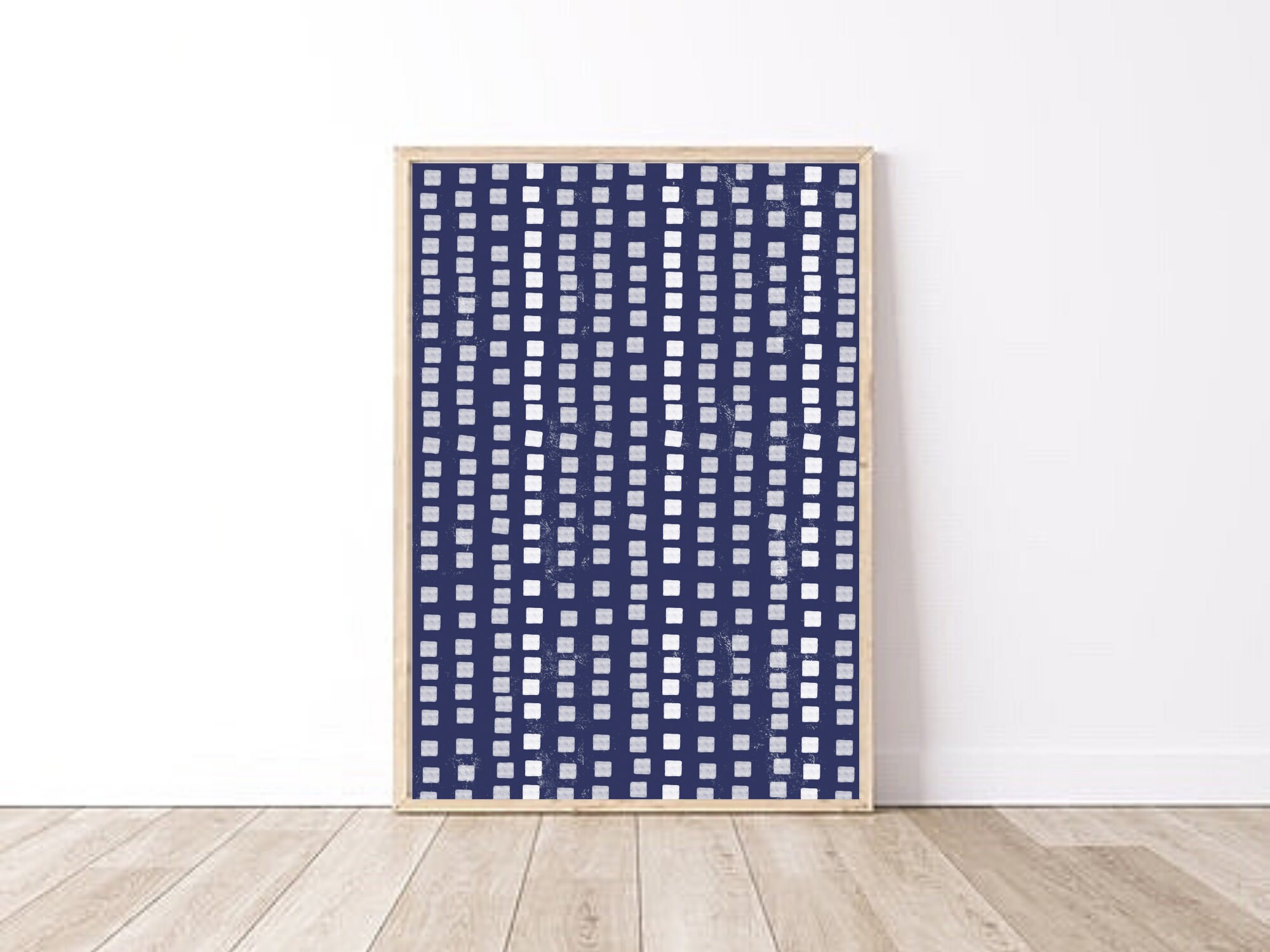 Abstract Printable Wall Art Indigo Blue Print Modern | Etsy