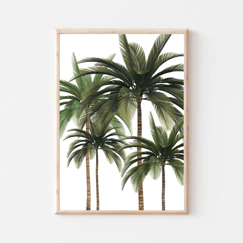 Palm Tree Print Palm Tree Wall Art Palm Tree Poster Palm - Etsy