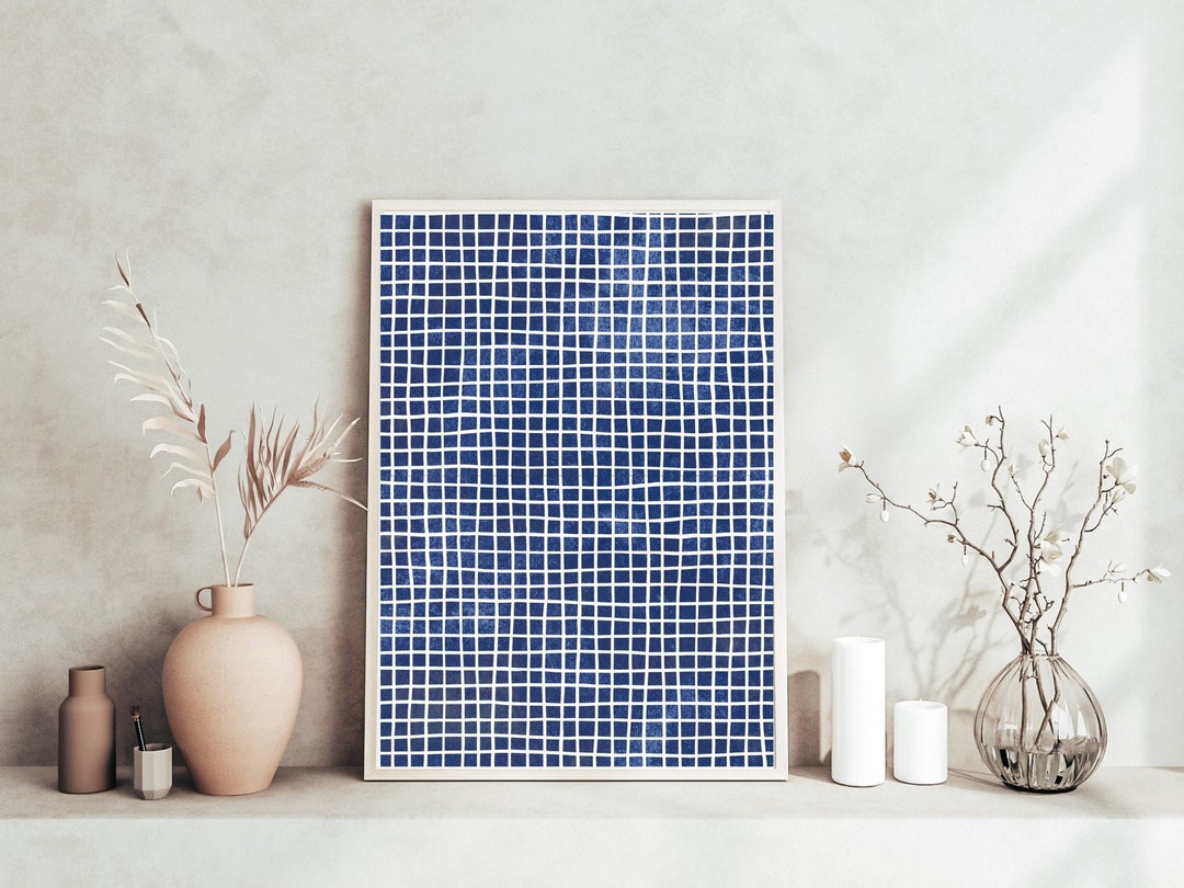 Blue Abstract Print, Blue Coastal Print, Watercolor Abstract, Abstract ...