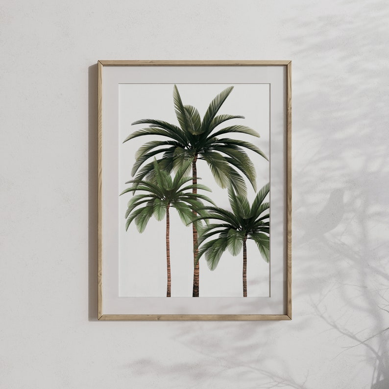 Palm Tree Print Palm Tree Wall Art Palm Tree Poster Palm - Etsy