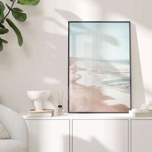 Beach Prints, Beach Gallery Wall Art, Soft Coastal Prints, Muted Beach ...