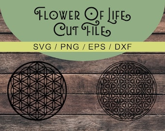 Flower of Life SVG PNG EPS Sacred Geometry Downloadable Clipart - Etsy
