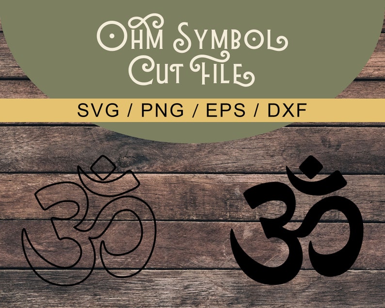 Ohm SVG PNG EPS/ Ohm Symbol Vector Cut File Glowforge Silhouette Cricut ...