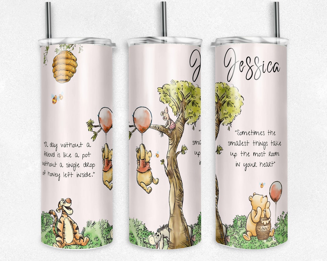 Personalized Winnie Pooh Cup With Name and Character Art - Etsy