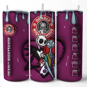 Deadly Nightshades Nightmare Before Christmas Cute 3D Puff - Etsy