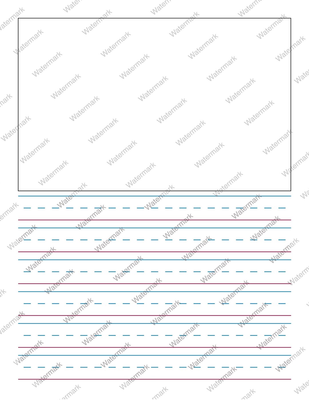 Blank Kindergarten Journal Page - Etsy