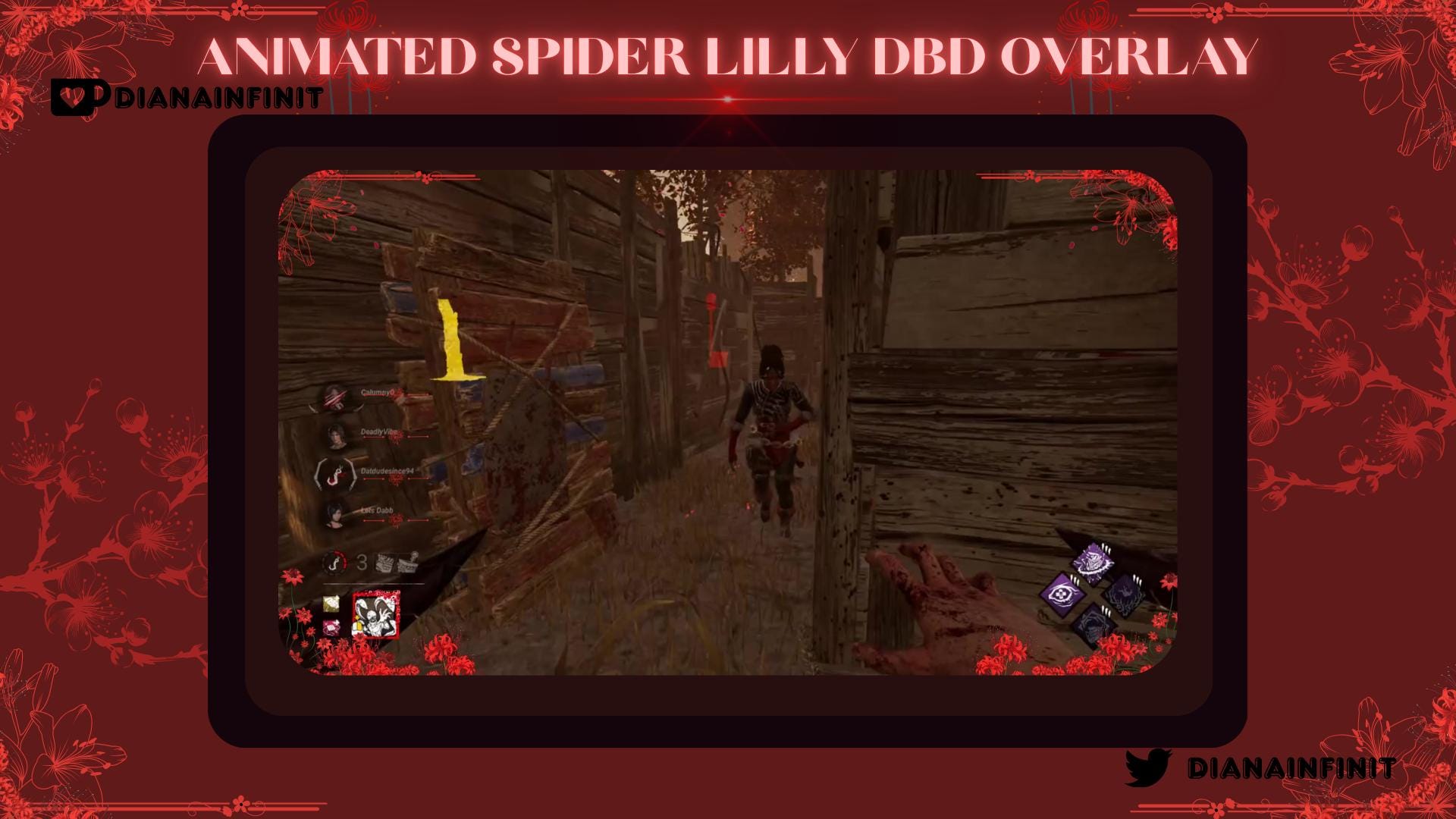Animated Spider Lily DBD Overlay - Etsy