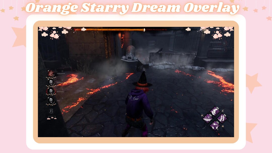 Orange Starry DBD Overlay - Etsy
