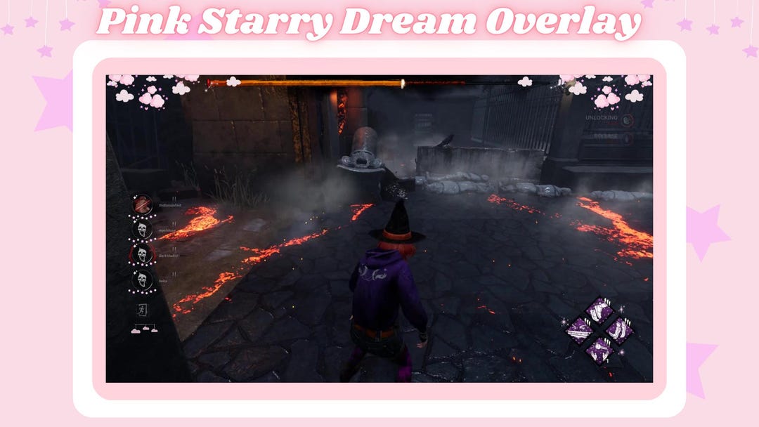 Pink Starry Dream DBD Overlay - Etsy