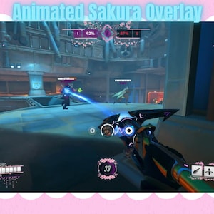 Animated Sakura Overlay Overwatch - Etsy