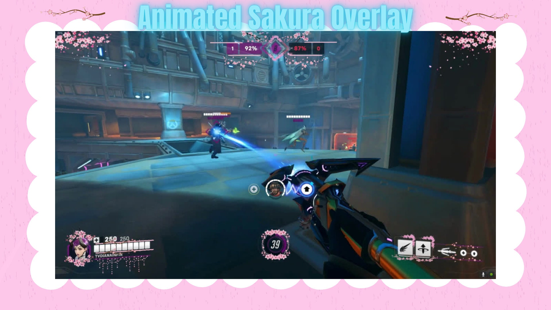 Animated Sakura Overlay Overwatch - Etsy