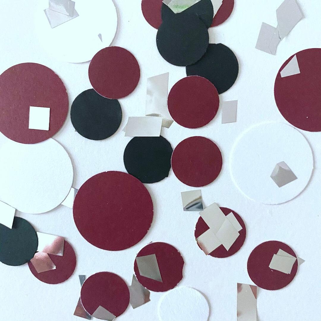 Confetti Maroon Confetti Graduation Confetti Party | Etsy