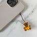 Daisy Teddy Bear Phone Charm | Yellow Teddy Bear Phone Chain | Retro ...