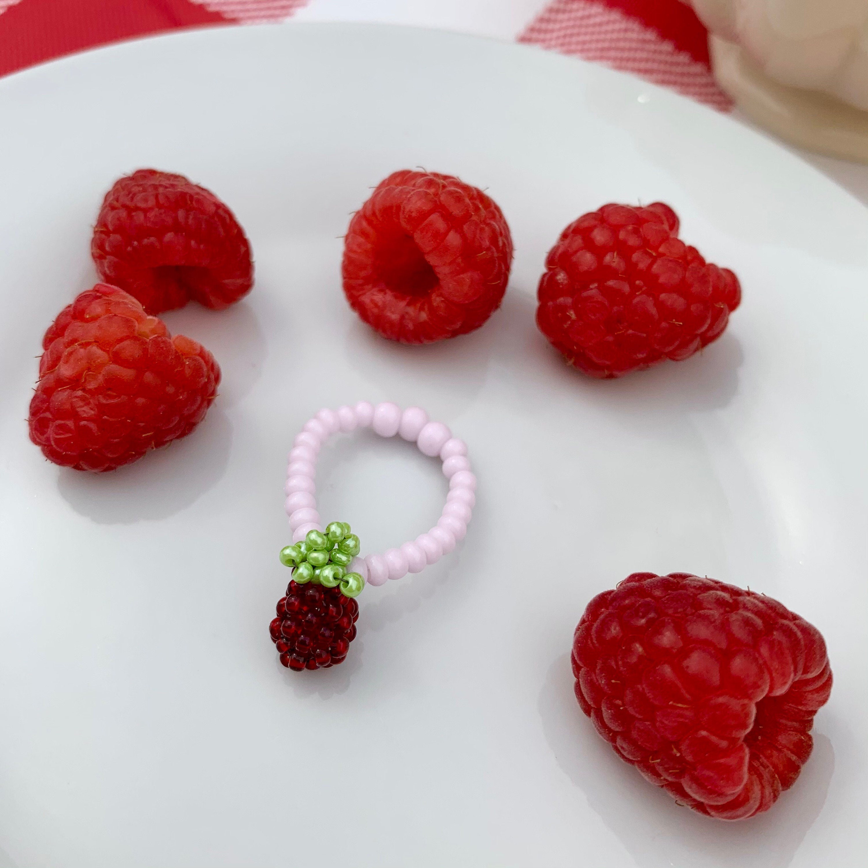 Beaded Ring | Beaded Berry Ring | Dainty Ring | Vintage Ring ...