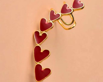 Heart Ear Cuff - Etsy