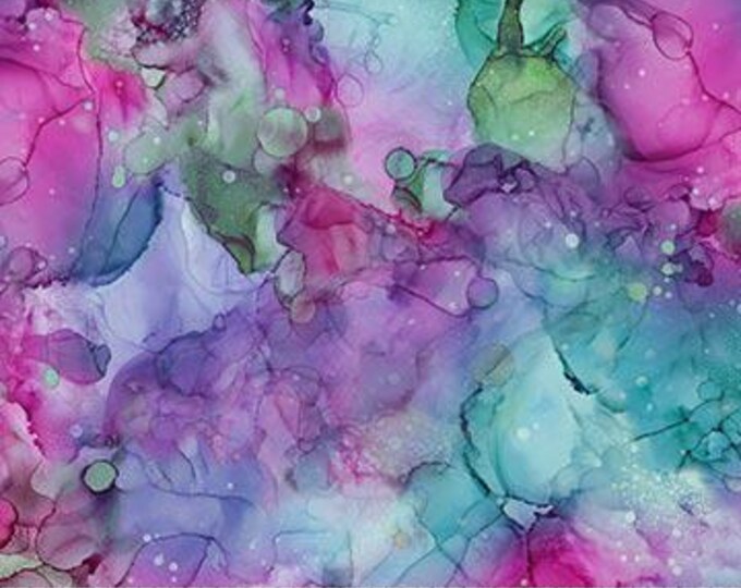 Northcott Fabric, Digitally Printed, Fluidity, Color Flora - Etsy