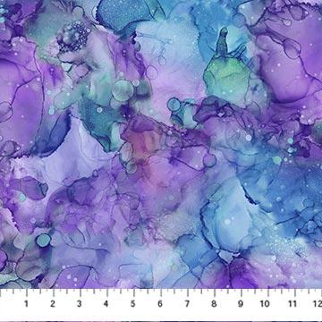 Northcott Fabrics Fluidity, Digital Printed, Color Pansy - Etsy