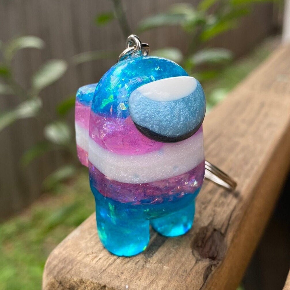 LGBTQIA Among Us Resin Art Keychains - Etsy