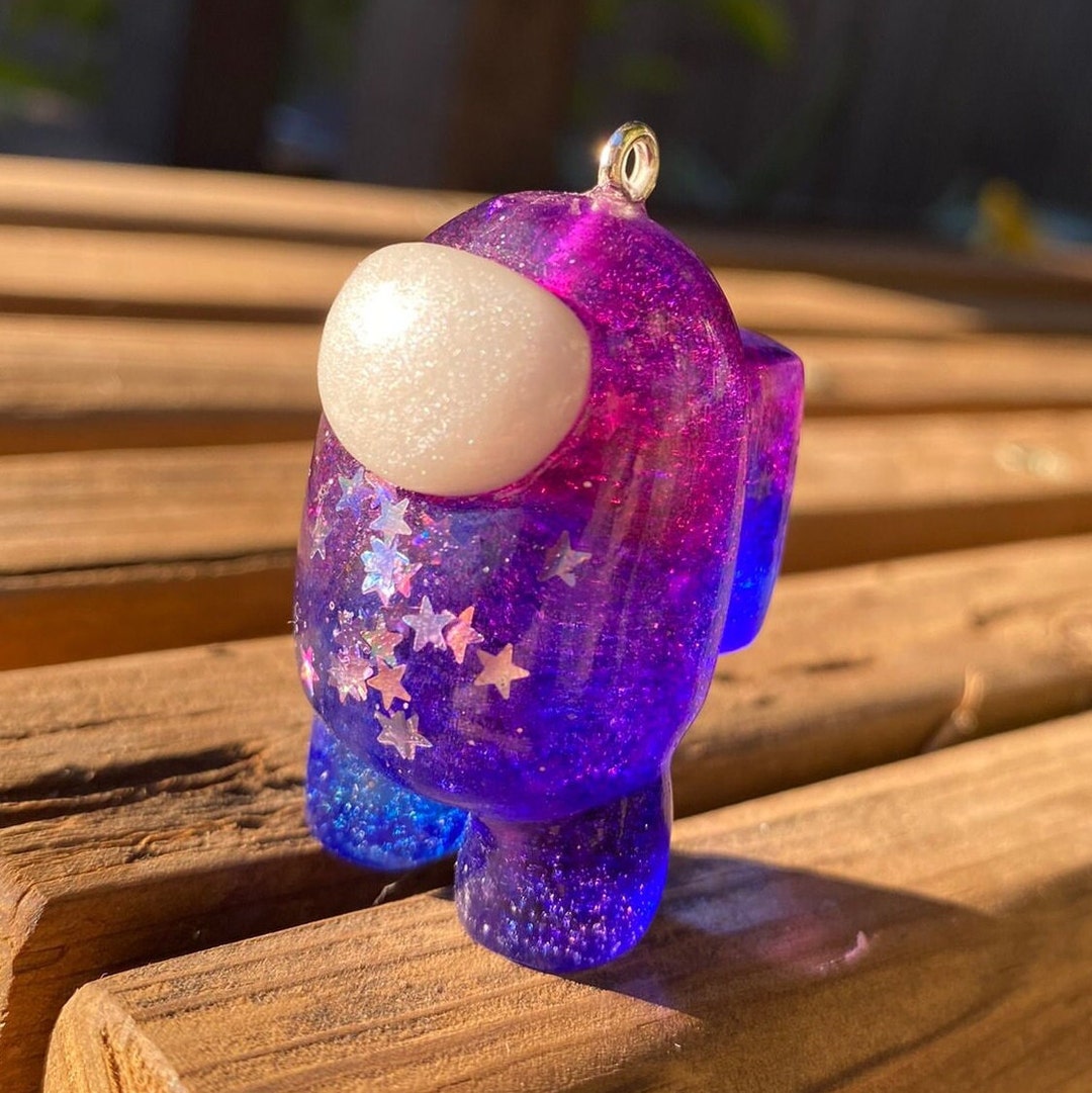 Among Us Resin Art Keychains - Etsy