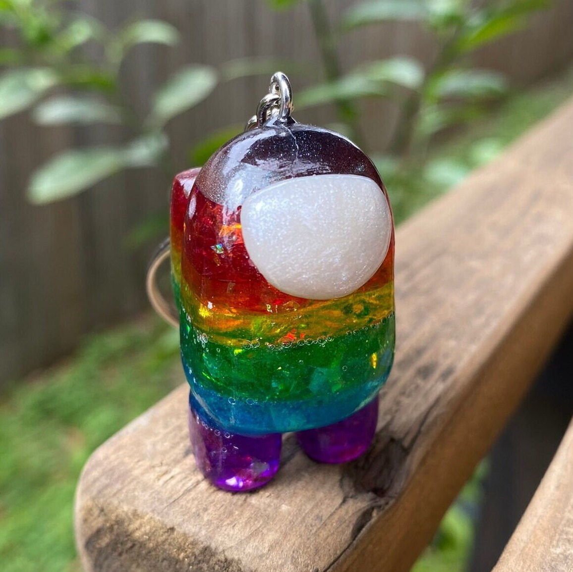LGBTQIA Among Us Resin Art Keychains - Etsy