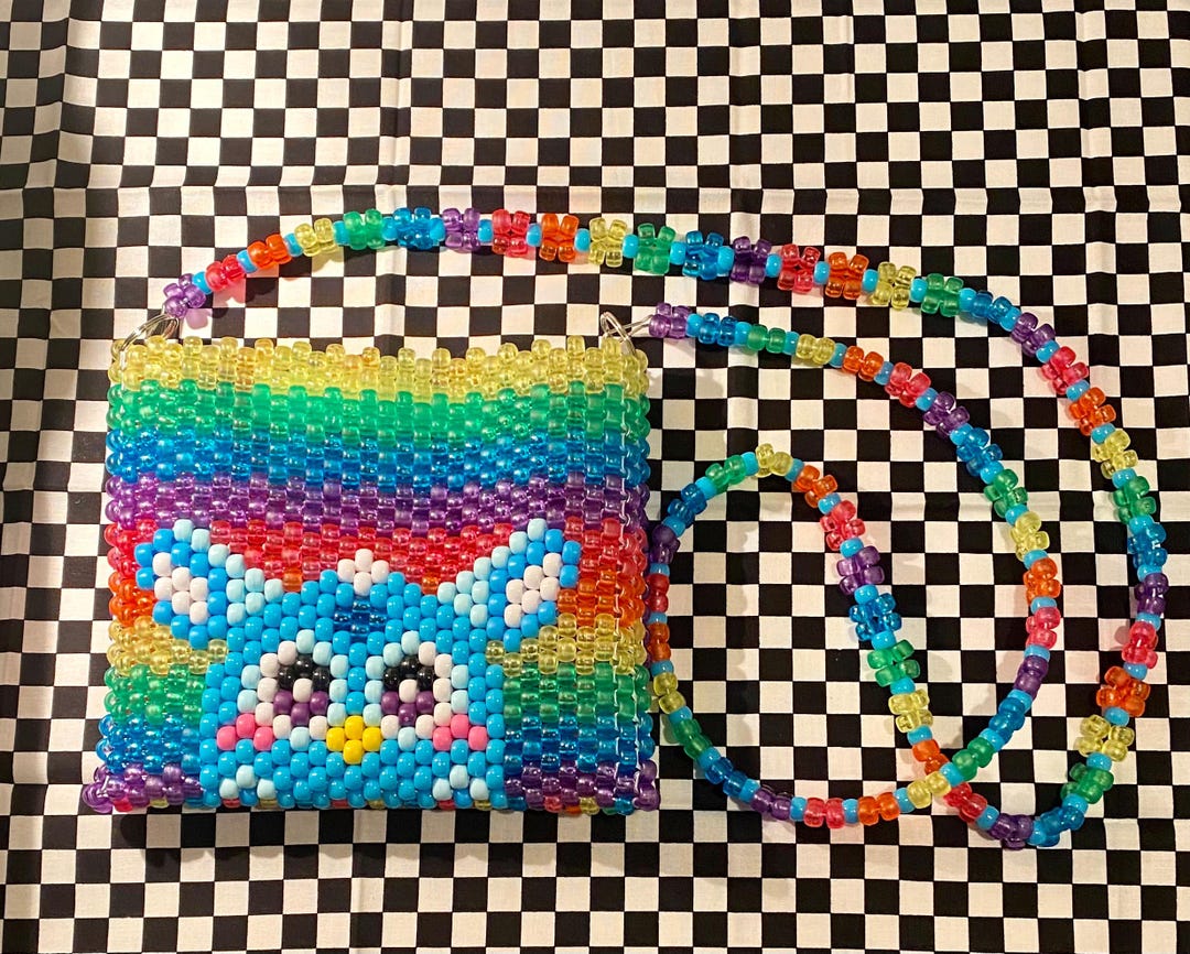 Rainbow Furby Kandi Crossbody Bag / Purse - RAVE - PLUR - EDM ...