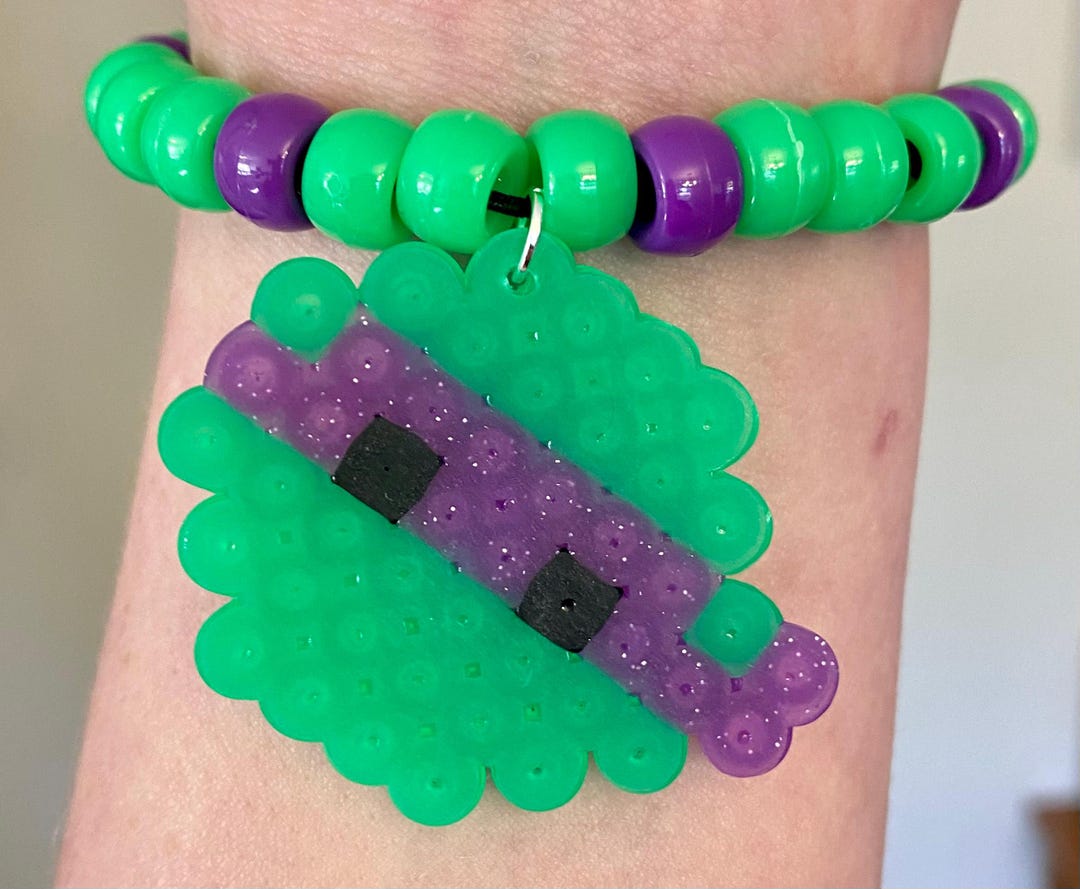 Neon Donatello - Ninja Turtles - TMNT - Kandi Bracelet Single - Rave ...