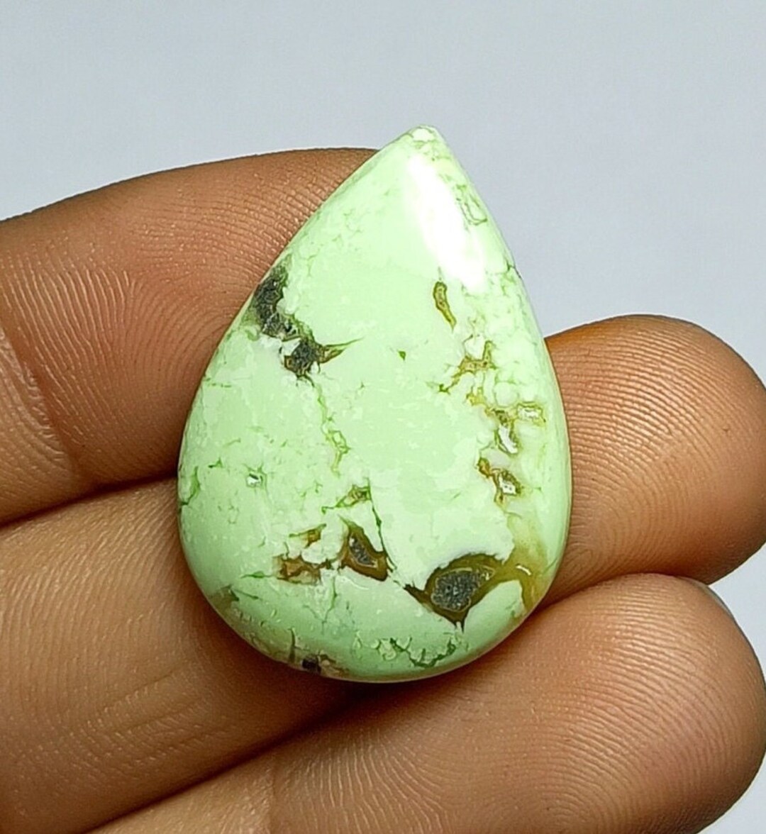 A One Quality Lemon Chrysoprase Handmade Cabochon / Top Grade Lemon ...
