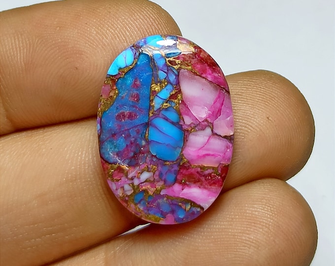 Very Rare Pink Copper Turquoise Cabochon / Top Grade Awesome Pink ...