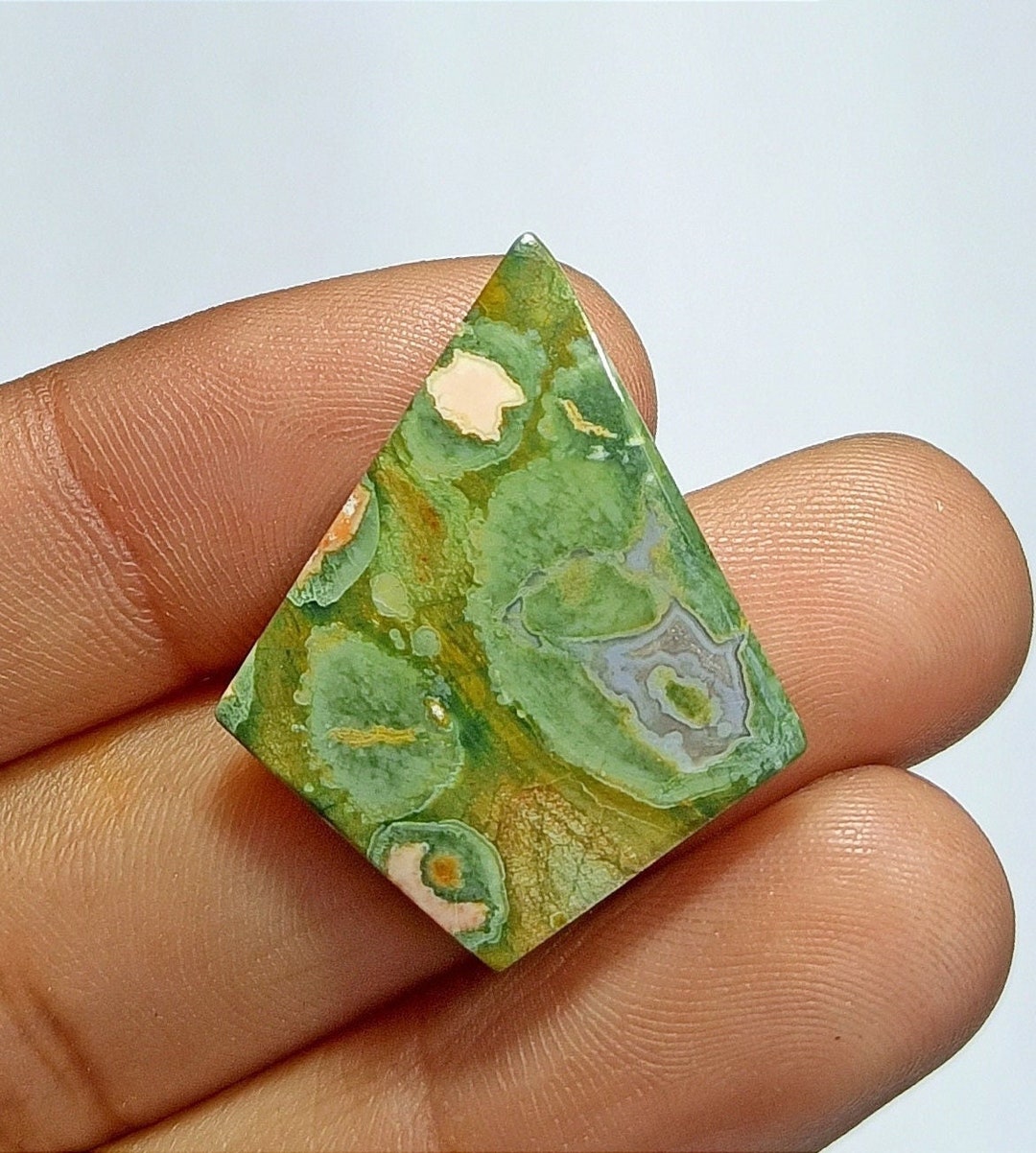 Rare Quality Rainforest Rhyolite Jasper Loose Cabochon Awesome ...