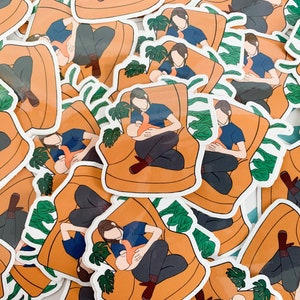 Breastfeeding Sticker - Mom and Baby Sticker - Etsy