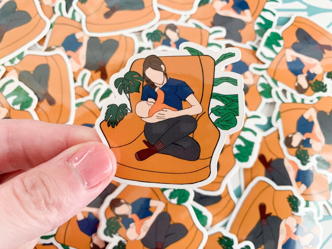 Breastfeeding Sticker - Mom and Baby Sticker - Etsy