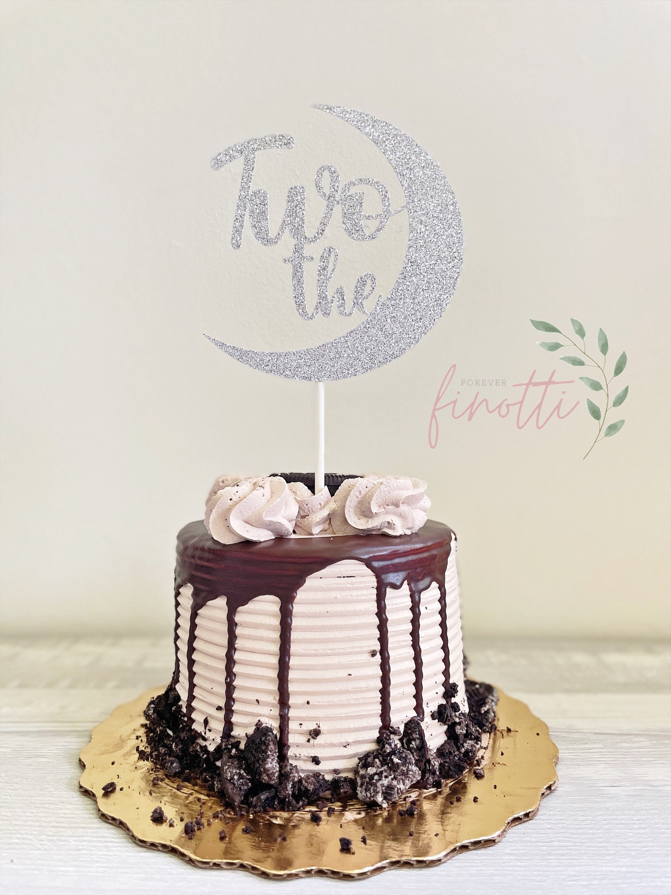 Two the Moon Cake Topper - Etsy