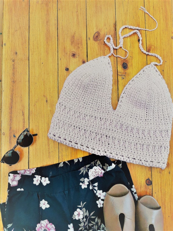 Textured Crop Top Crochet Pattern | Etsy