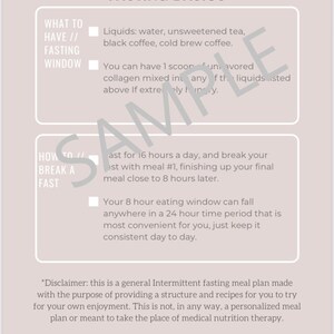 Intermittent Fasting 2 Week Meal Plan - Etsy