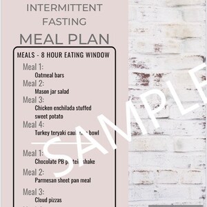 Intermittent Fasting 2 Week Meal Plan - Etsy