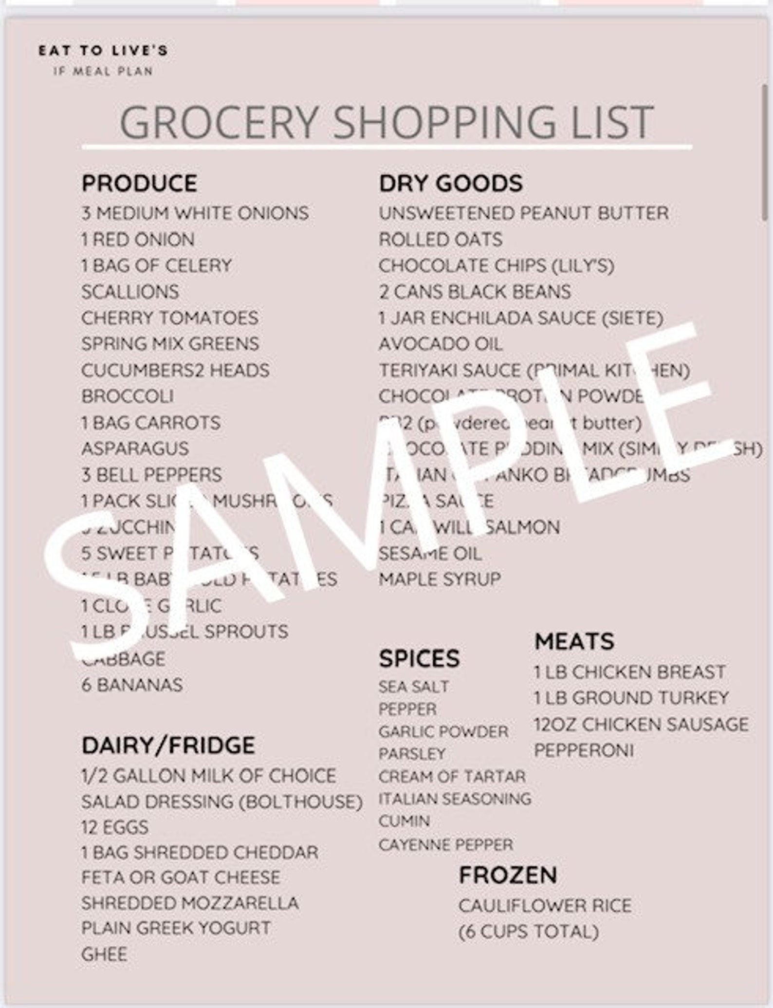 Intermittent Fasting 2 Week Meal Plan - Etsy