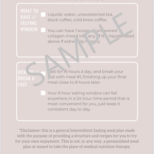 Intermittent Fasting 2 Week Meal Plan - Etsy