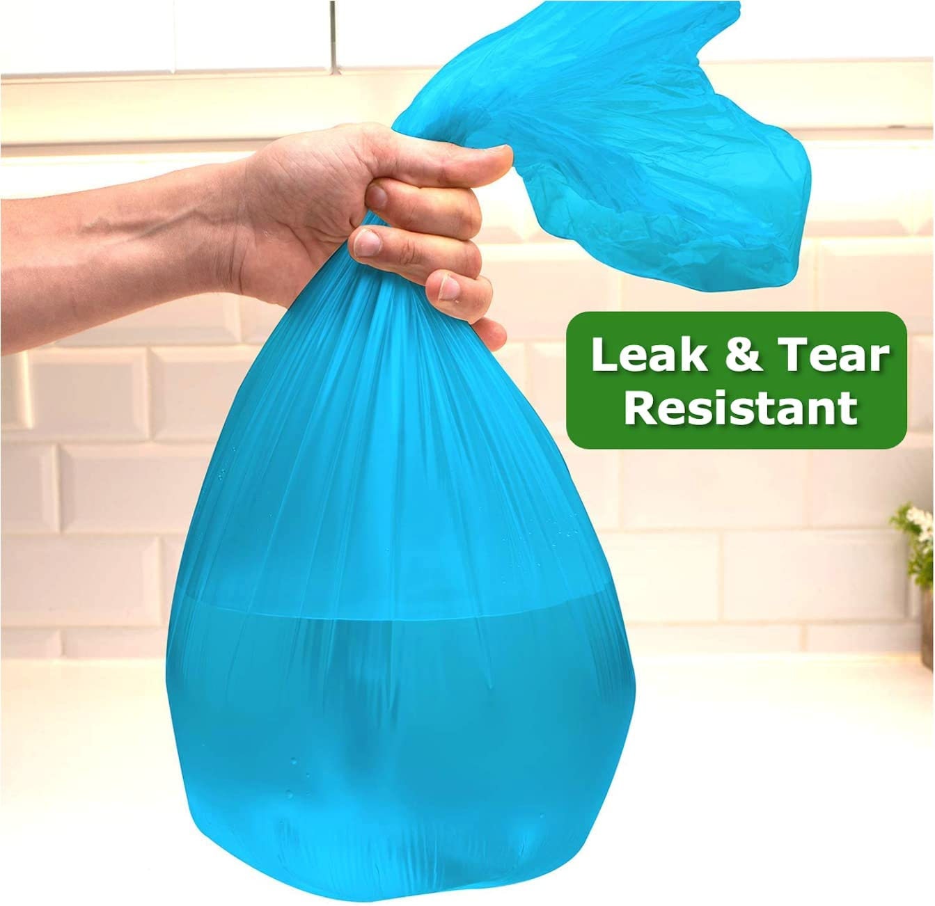 2.6 Gallon Colored Garbage Bags Bathroom Trash Can Liners 420 Count, 6 ...
