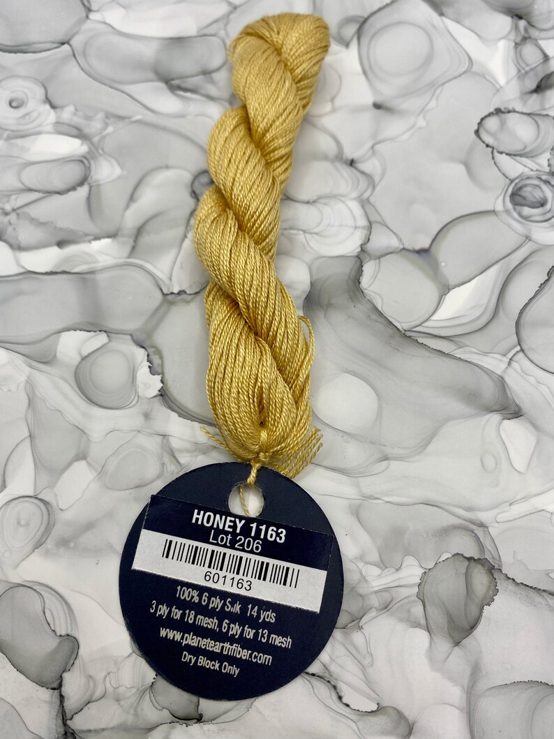 Planet Earth 6-ply Silk Thread Yellow Ochres and Golden - Etsy