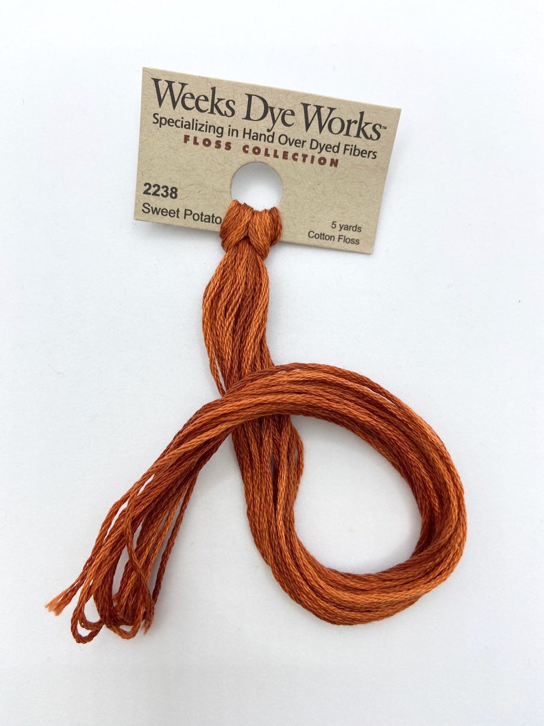 Weeks Dye Works 6-strand Cotton Floss, Oranges - Etsy