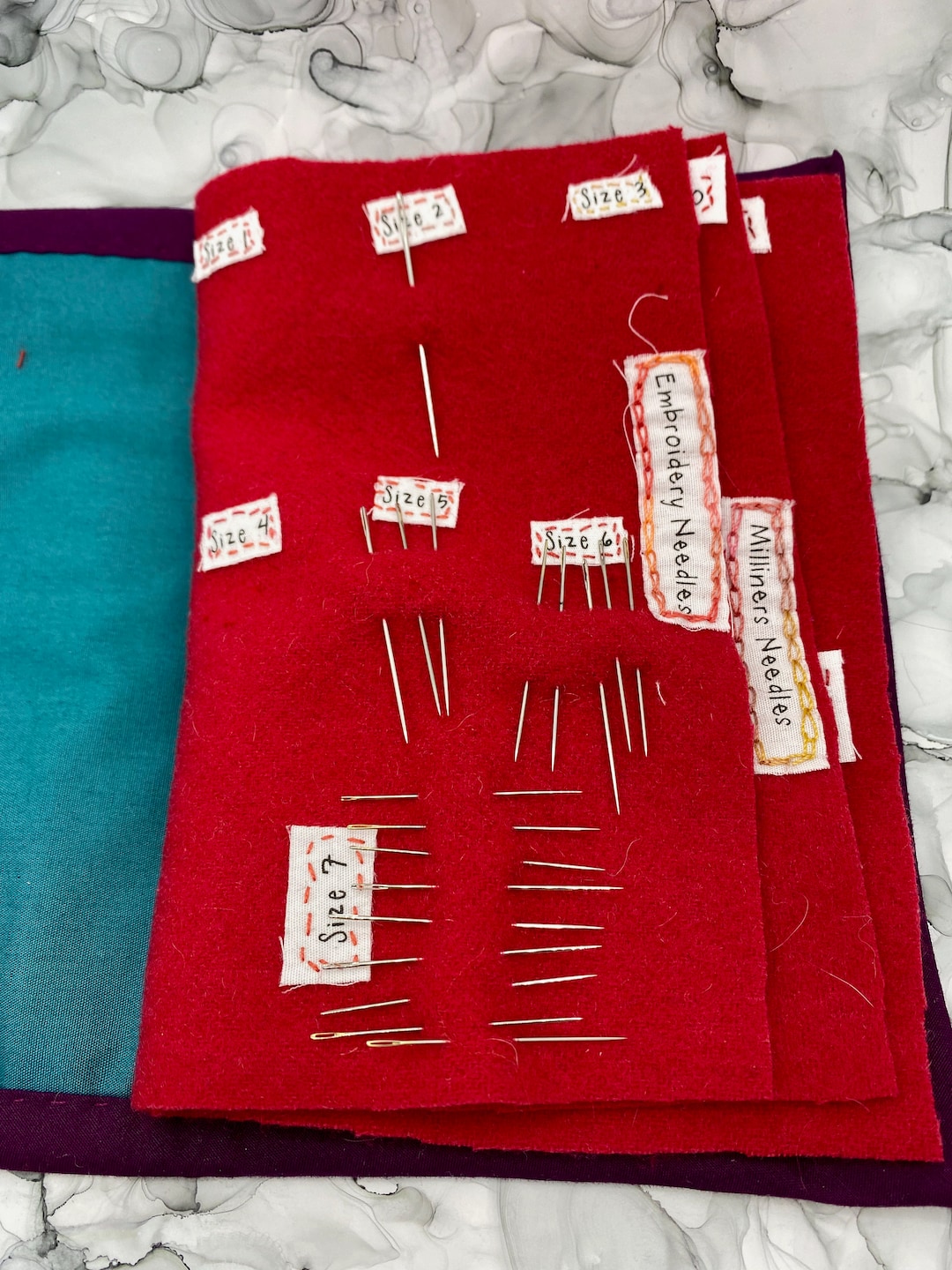 Sew-in Labels for a Needle Case or Needlebook, Organize Your Needles by ...