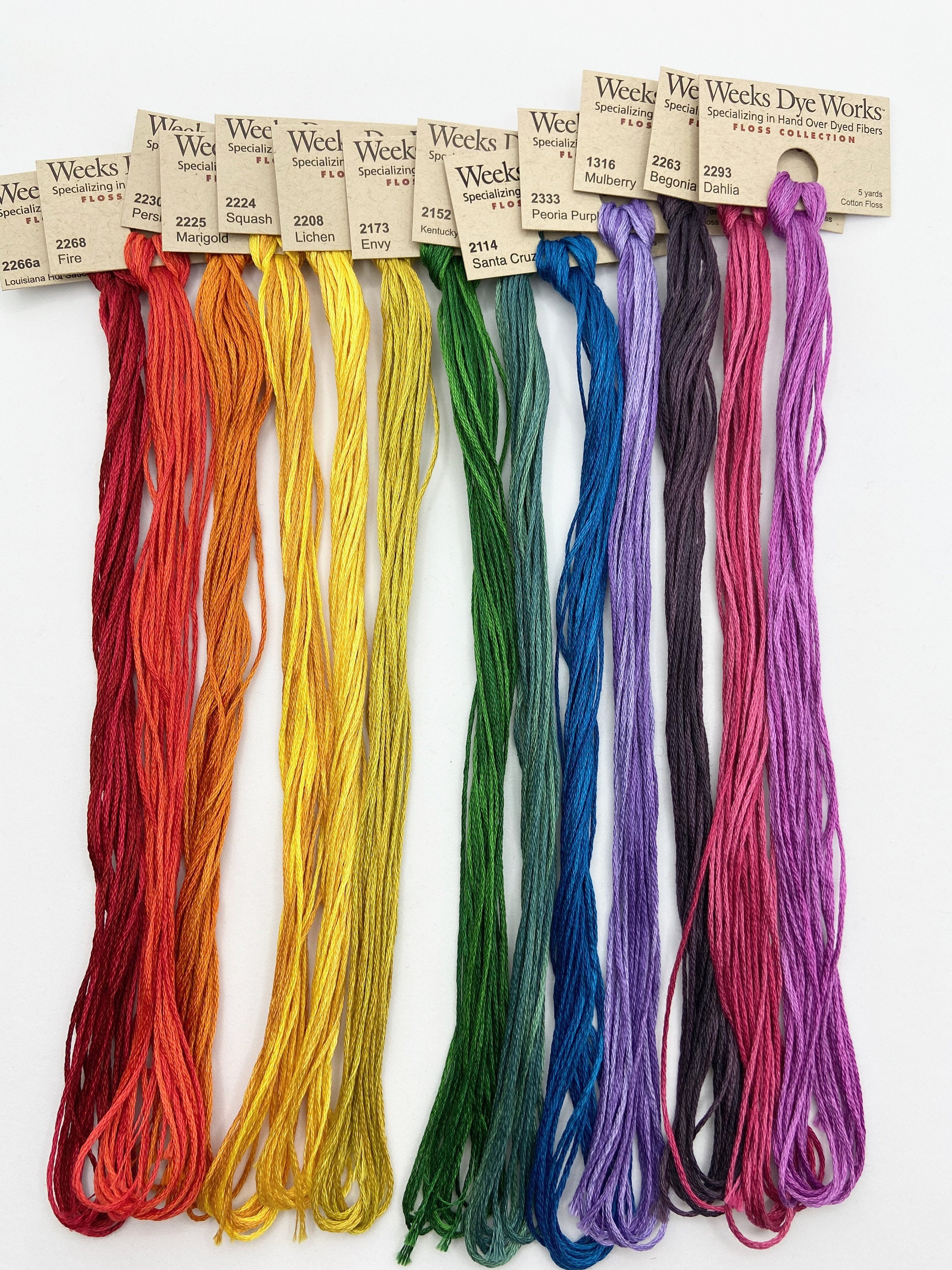 The Ultimate Rainbow Set of Weeks Dye Works 6-strand Floss - Etsy