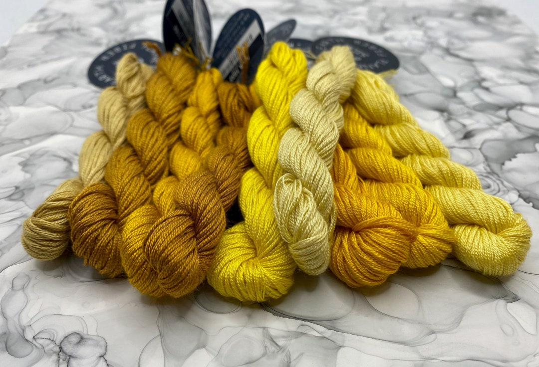 Planet Earth 6-ply Silk Thread, Yellow, Ochres, and Golden Browns - Etsy
