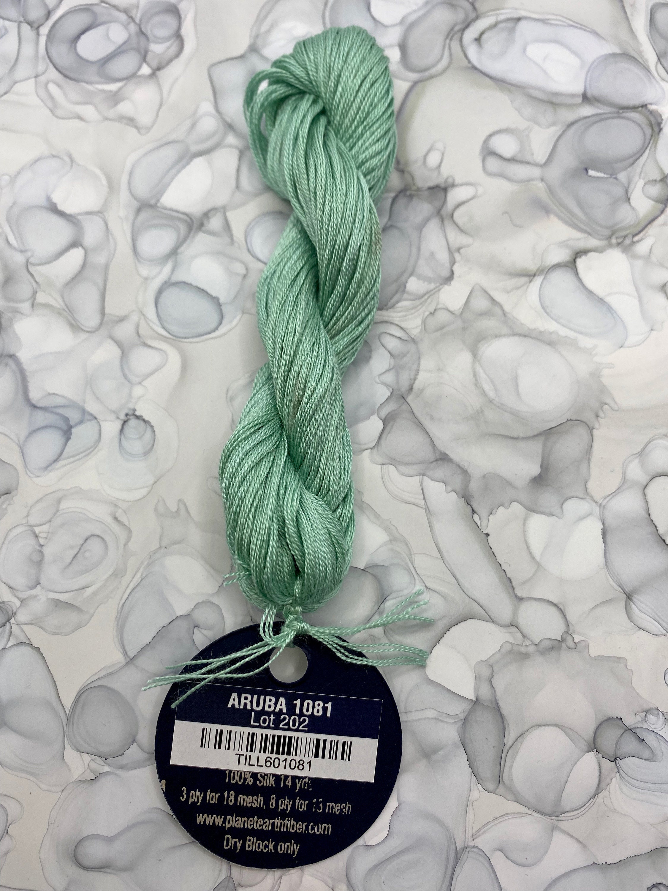 Planet Earth 6-ply Silk Thread, Muted Blueish Greens - Etsy