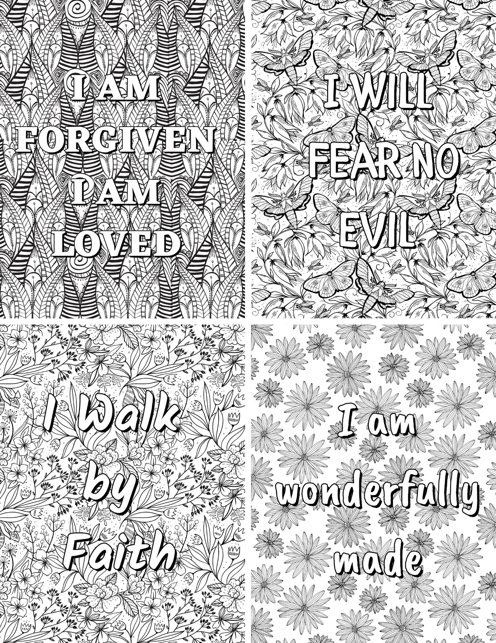 Christian Coloring Book Pages/religious Coloring Pages/bible Coloring ...