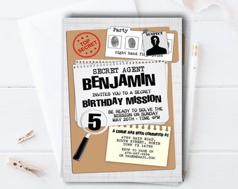 Top Secret Invite - Etsy