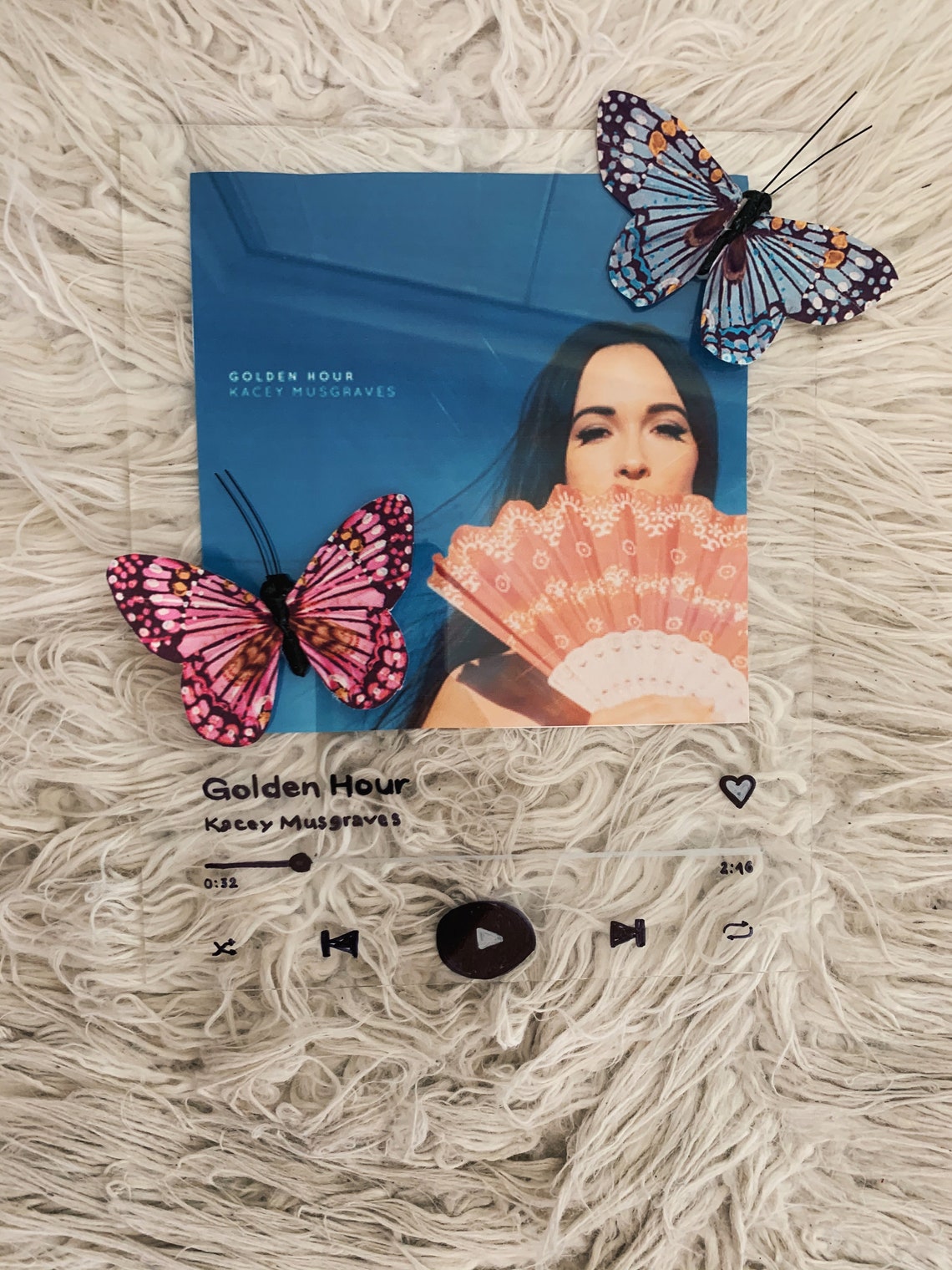 Arte de cristal de Spotify personalizado | Etsy